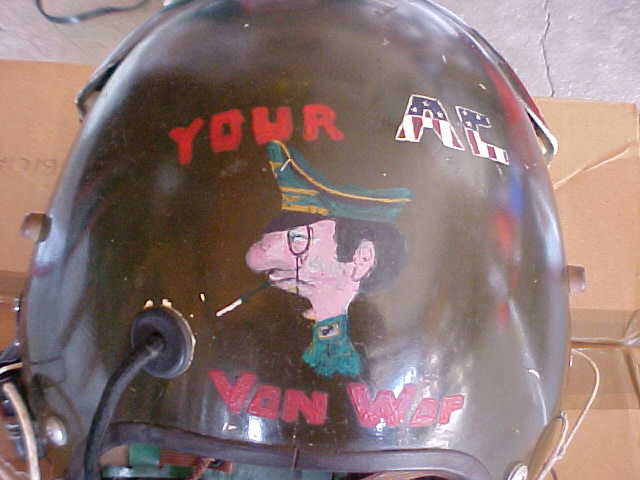 Vietnam Helicopter insignia and artifacts - Helmet Art